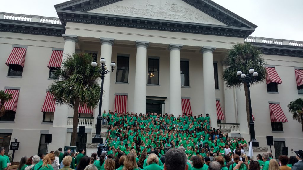 Sea of 4-H Green at the Florida State Capitol | 4-H in the Panhandle