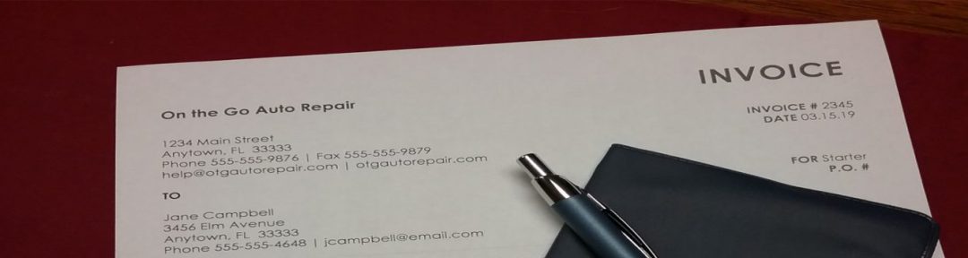 Invoice_Checkbook | Living Well in the Panhandle