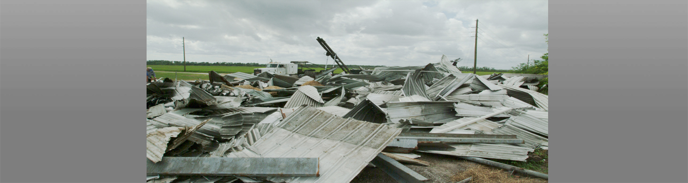 disaster wreckage banner | Living Well in the Panhandle