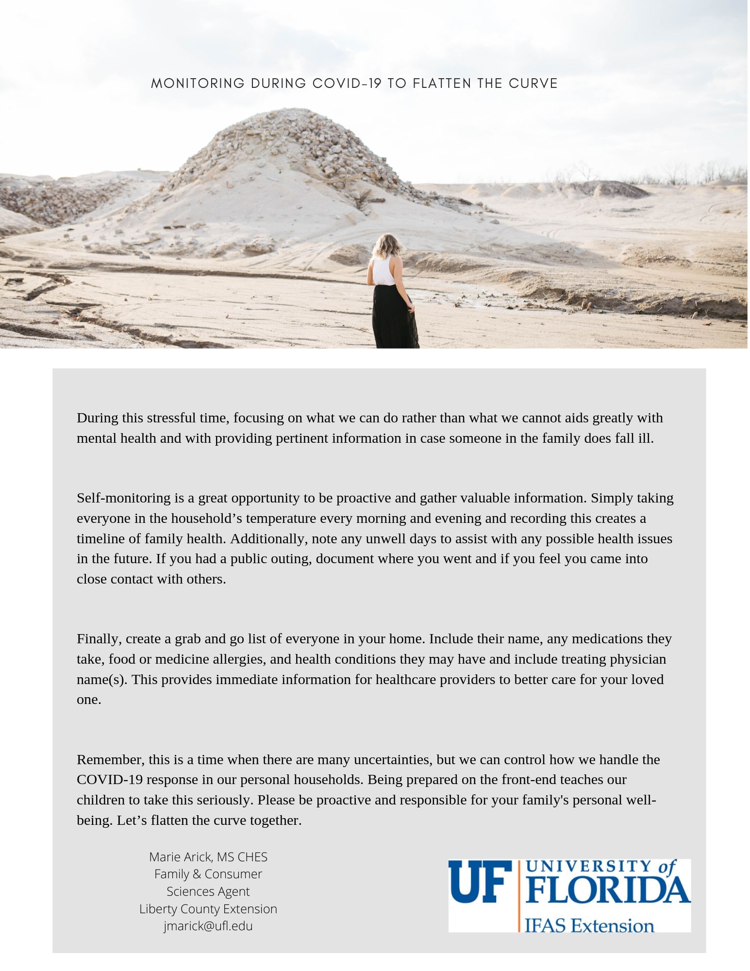 Monitoring During COVID-19 to Flatten the Curve | Living Well in the Panhandle