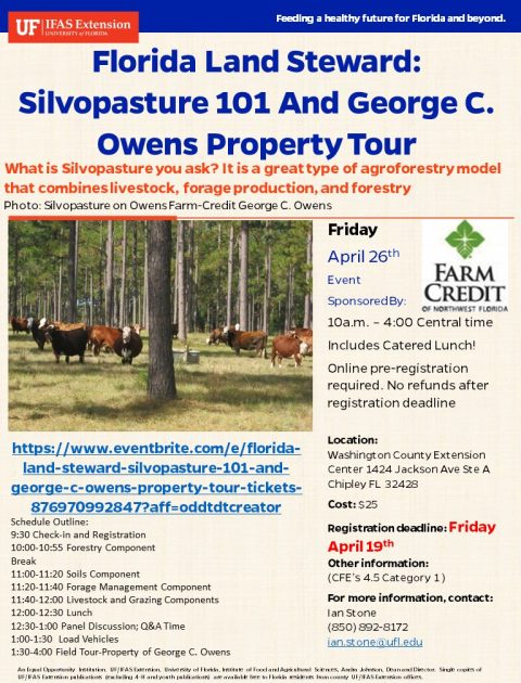 Silvopasture?? What is That and How Do I Learn More? | Panhandle Outdoors