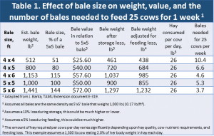 Hay Bale Size Really Does Matter | Panhandle Agriculture
