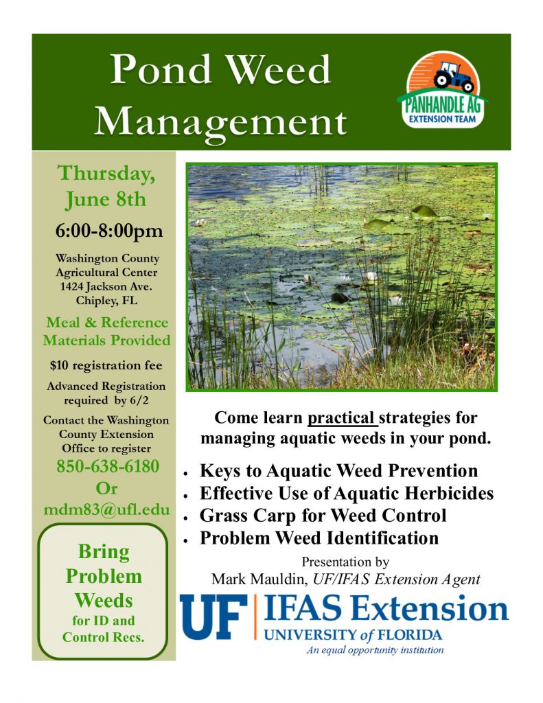 Pond Mgmt Flyer 2017 | Panhandle Agriculture