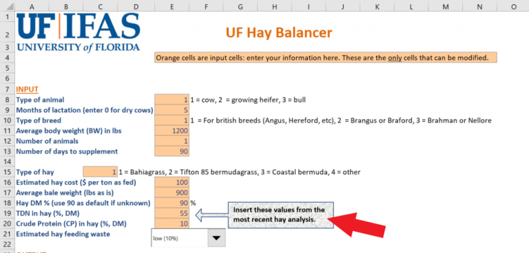 Introducing the New UF Hay Balancer Decision-Aid for Cattle Ranchers ...