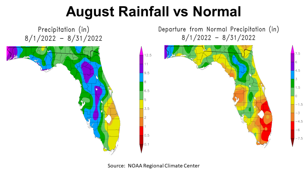 August 2022 Weather Summary and Harvest Season Outlook | Panhandle ...